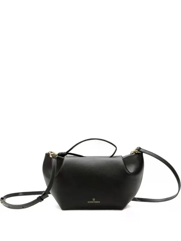 LA PORTEGNA Martita Leather Clutch Bag