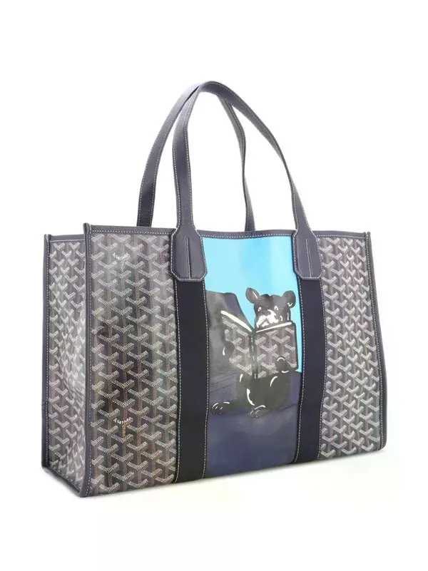 Goyard Villette Printed Coated Canvas Mm Tote Bag - Blue