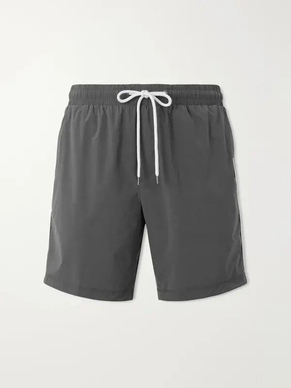 JAMES PERSE Straight-leg Mid-length Swim Shorts - Gray