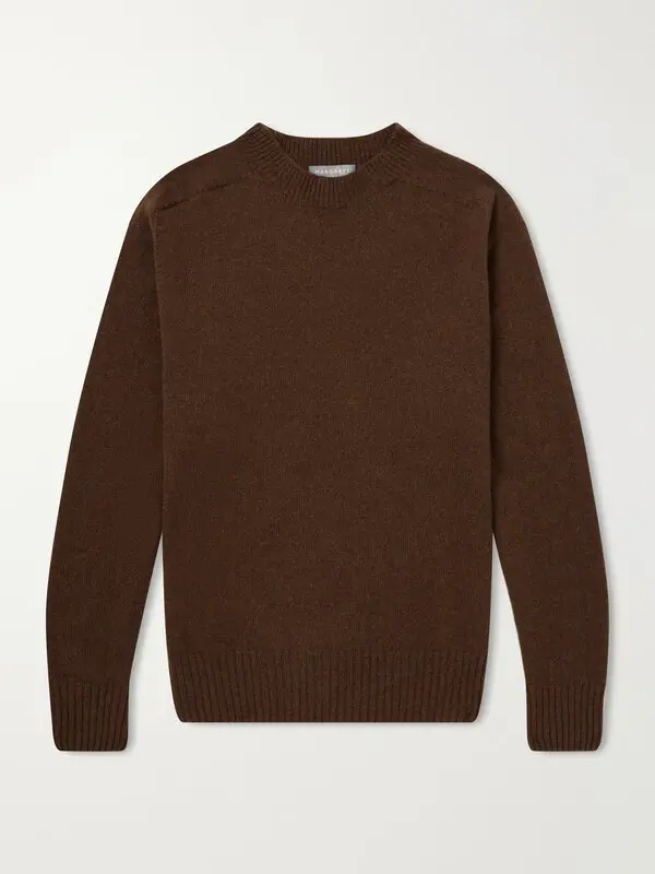 MARGARET HOWELL Seamless Merino Wool And Cashmere-blend Sweater
