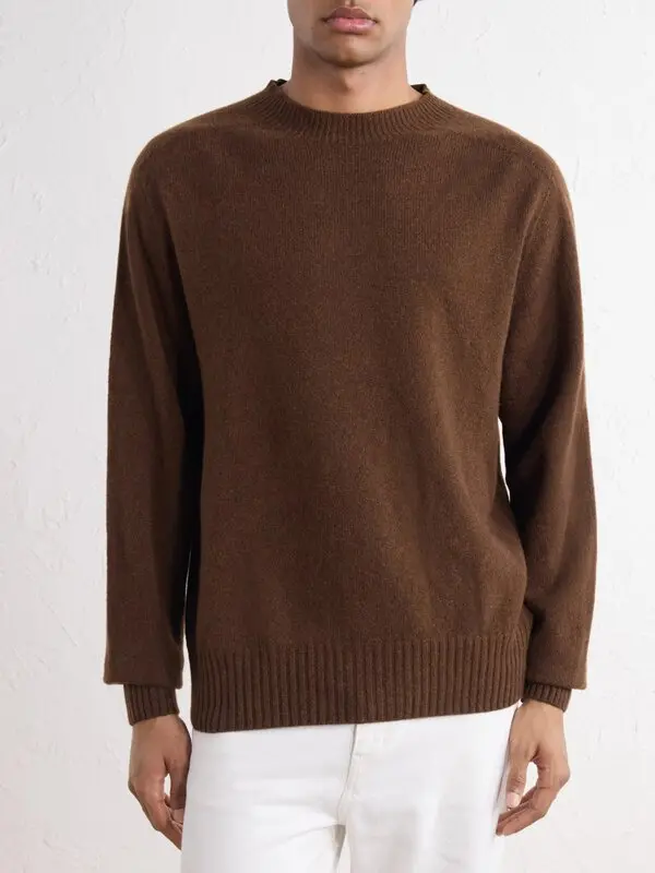 MARGARET HOWELL Seamless Merino Wool And Cashmere-blend Sweater