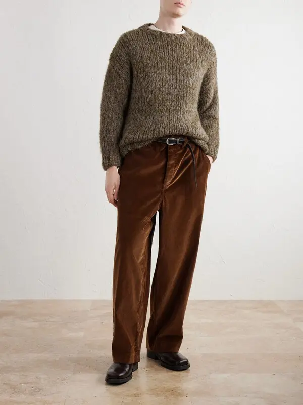 CASEY CASEY Wei Brushed Alpaca-blend Sweater