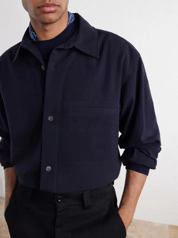 MARGARET HOWELL Brushed Wool-twill Shirt