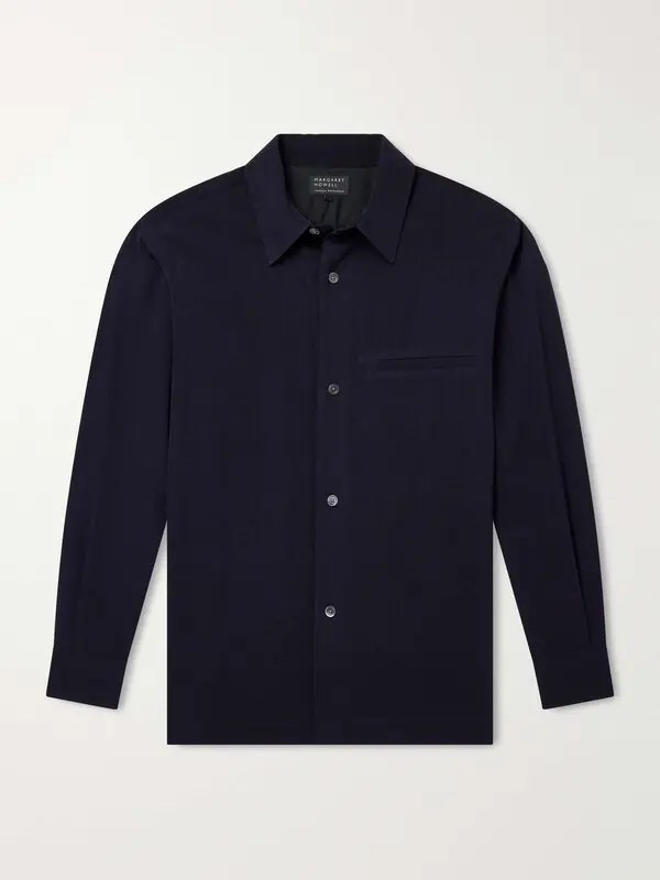 MARGARET HOWELL Brushed Wool-twill Shirt