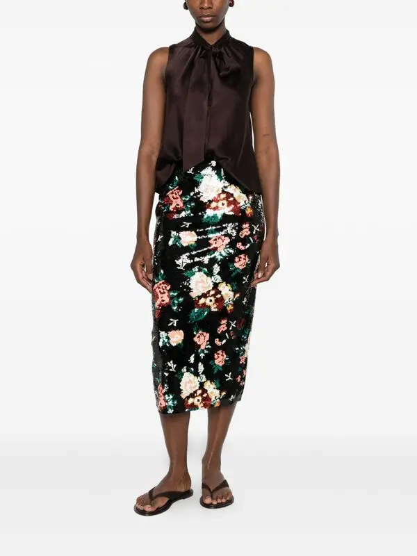 FORTE_FORTE Sequined Midi Skirt