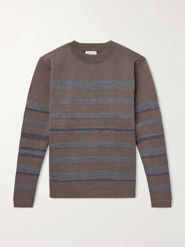 S.N.S. HERNING Given Striped Wool Sweater