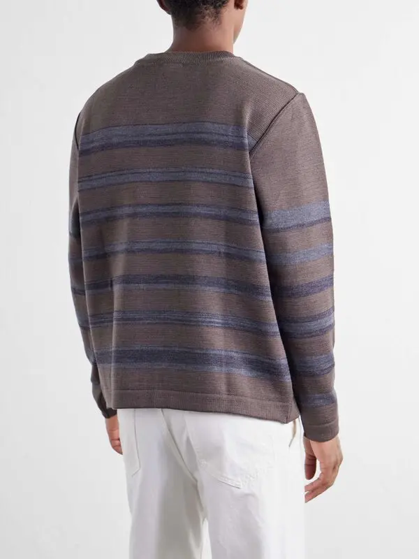S.N.S. HERNING Given Striped Wool Sweater