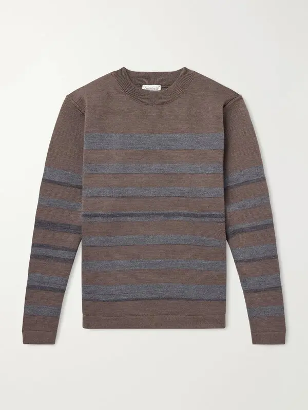 S.N.S. HERNING Given Striped Wool Sweater