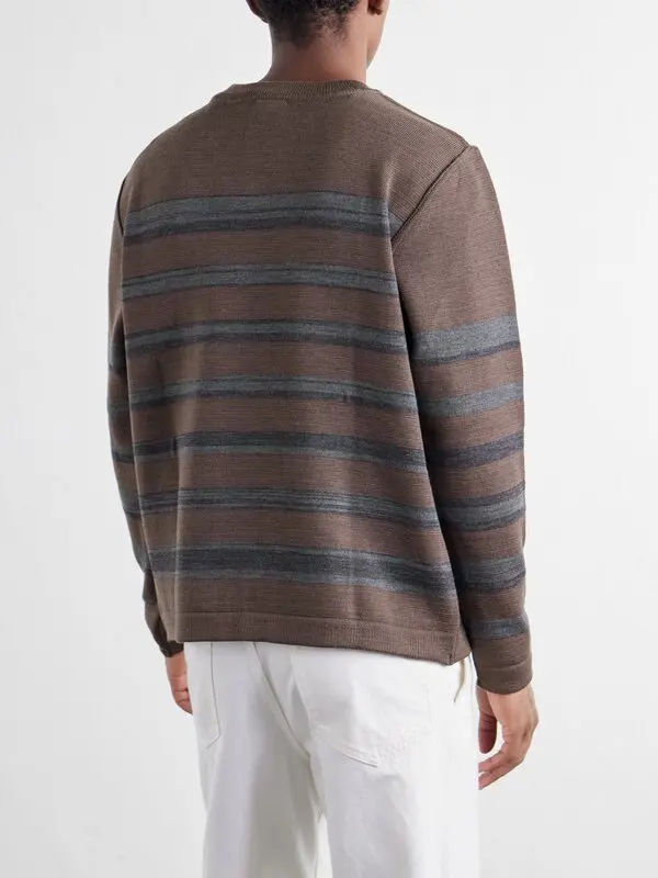 S.N.S. HERNING Given Striped Wool Sweater