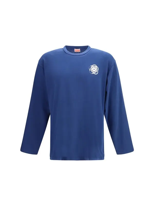 Kenzo Boke Flower 2.0 Long-sleeved Cotton T-shirt - Blue