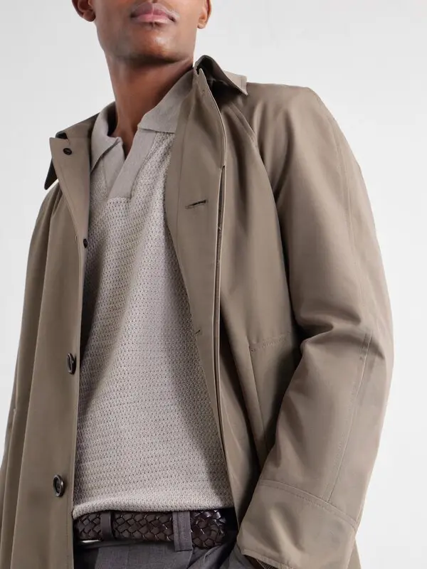 Frescobol Carioca Orlando Merino Wool Polo Shirt - Neutrals
