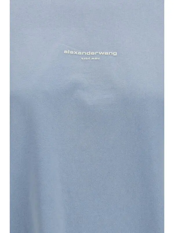 Alexander Wang Long-sleeve Logo T-shirt - Blue