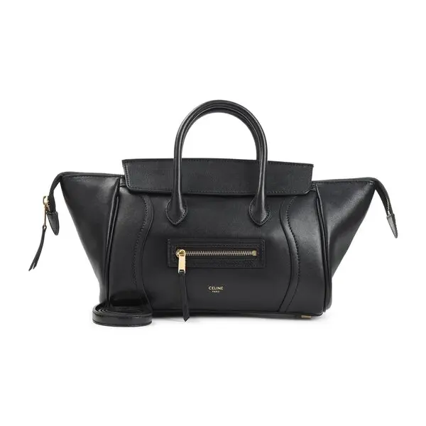 Celine Leather Small Luggage - Black