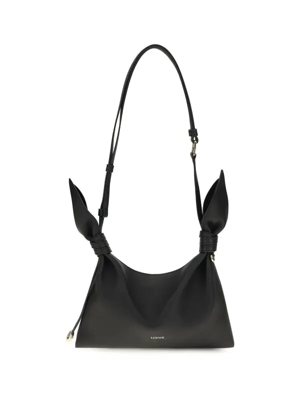 Loewe Scarf Mini Leather Shoulder Bag - Black