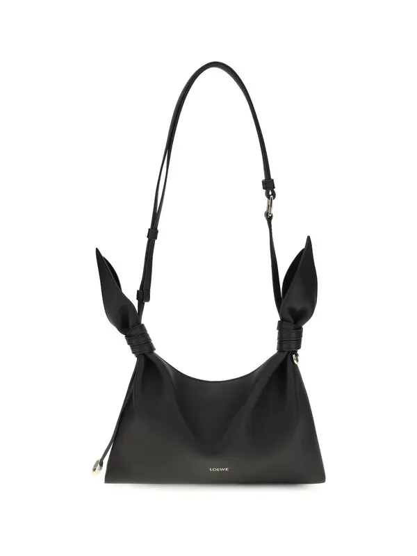 Loewe Scarf Mini Leather Shoulder Bag - Black
