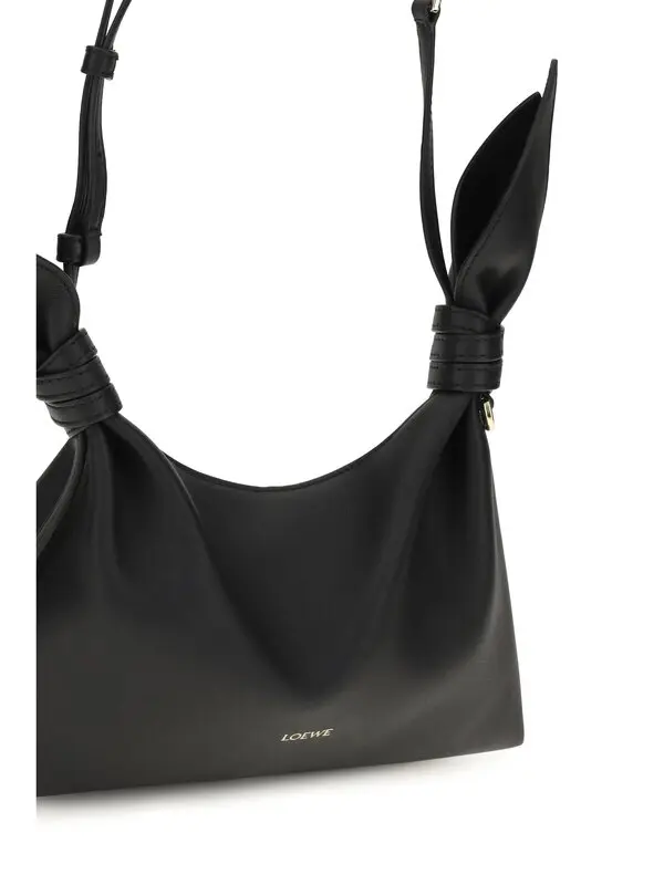 Loewe Scarf Mini Leather Shoulder Bag - Black