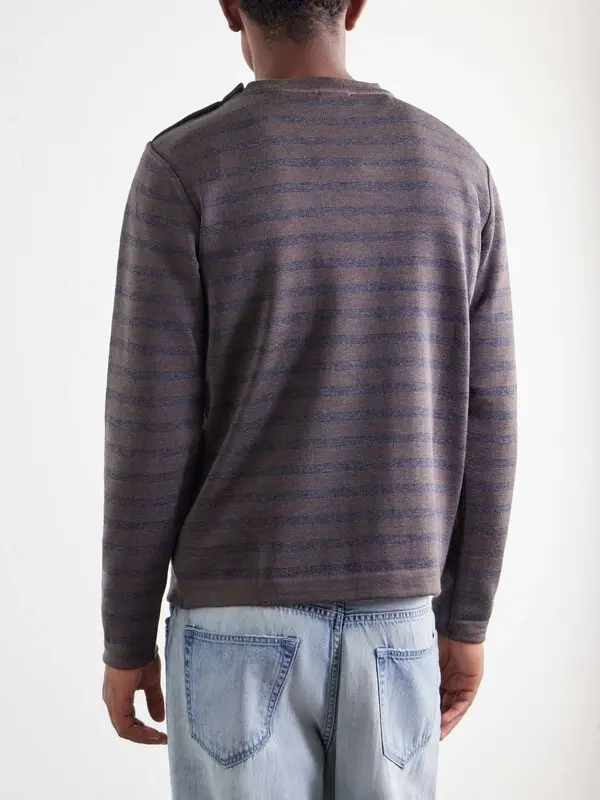 S.N.S. HERNING Naval Striped Virgin Wool Sweater