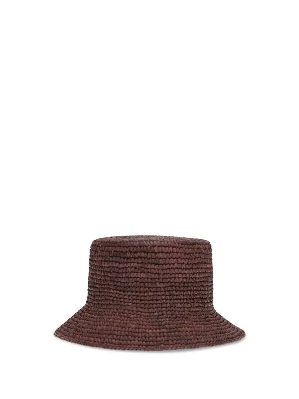 VIVIENNE WESTWOOD Orb Raffia Bucket Hat