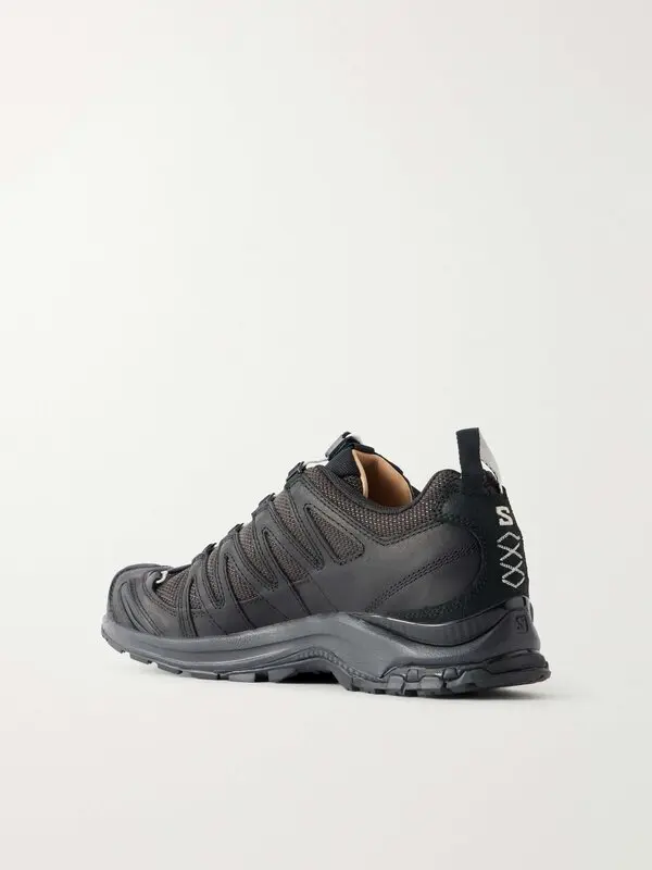 SALOMON Xa Pro 3d Alpine Echoes Leather-trimmed Mesh Sneakers