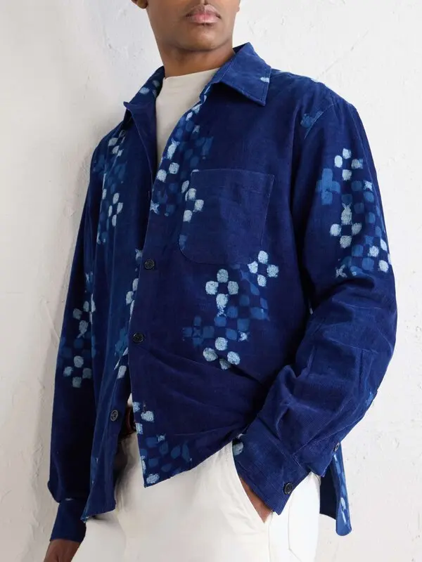 KARDO Luis Printed Cotton-corduroy Shirt