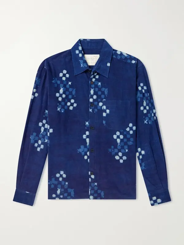 KARDO Luis Printed Cotton-corduroy Shirt