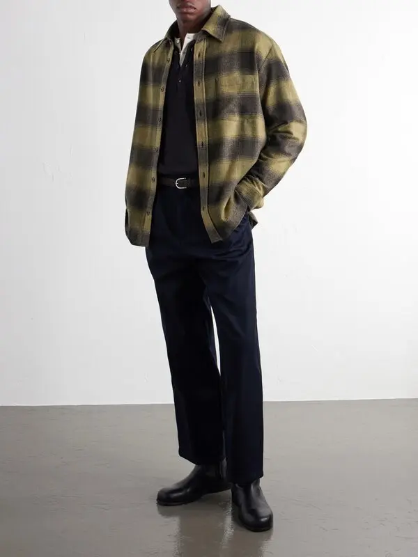 A.p.c. Malaury Checked Wool-blend Flannel Shirt