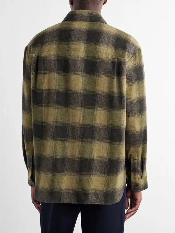 A.p.c. Malaury Checked Wool-blend Flannel Shirt