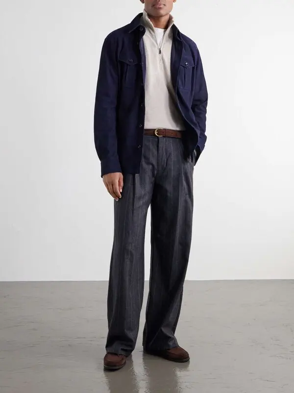Massimo Alba Liam Cashmere Half-zip Sweater