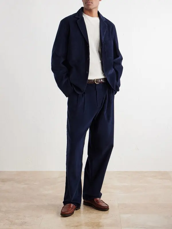 KARDO Antonio Straight-leg Cotton-corduroy Suit Trousers