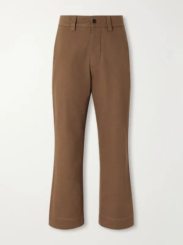 MARGARET HOWELL Mhl. Simple Straight-leg Cotton-drill Trousers