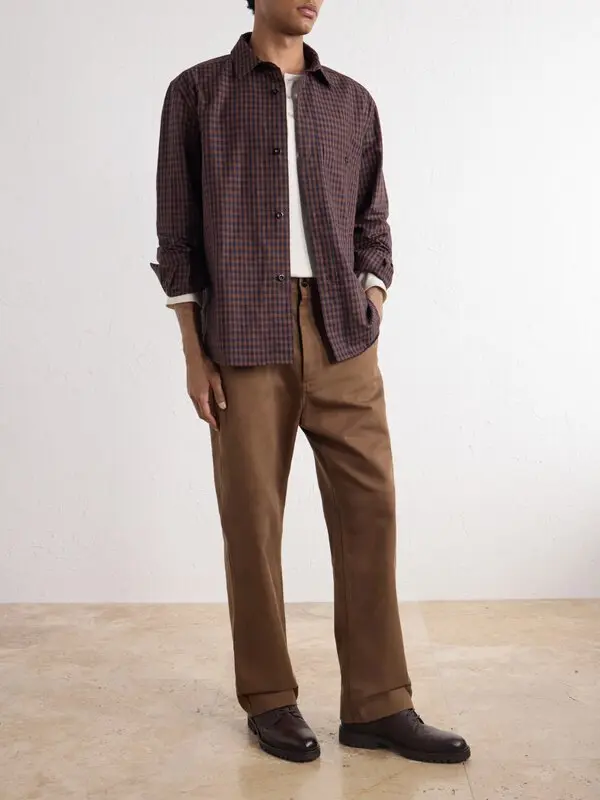 MARGARET HOWELL Mhl. Simple Straight-leg Cotton-drill Trousers