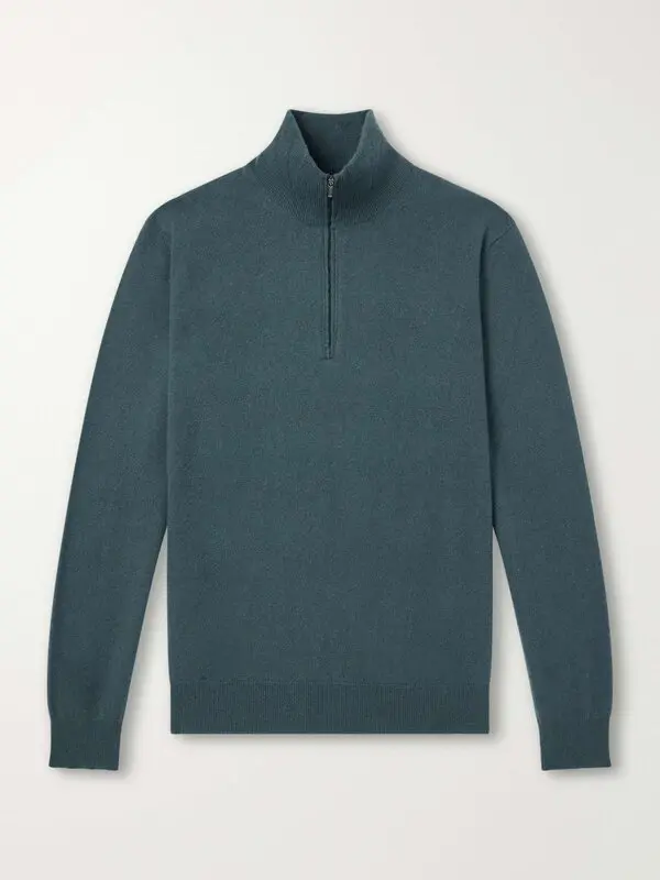 Massimo Alba Liam Cashmere Half-zip Sweater