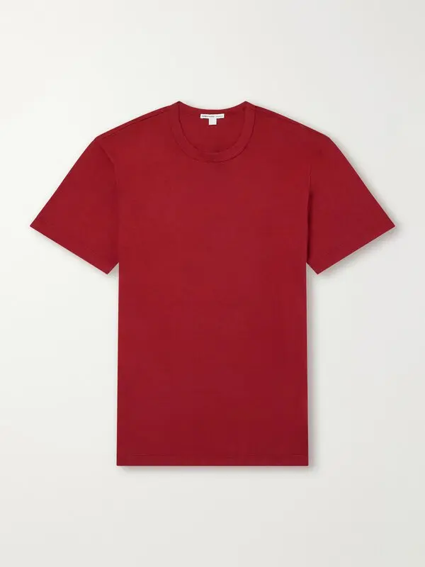 JAMES PERSE Cotton-jersey T-shirt - Red