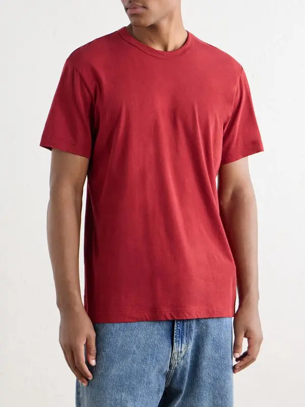 JAMES PERSE Cotton-jersey T-shirt - Red
