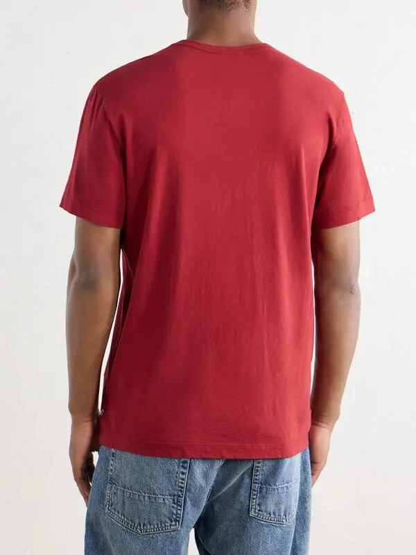 JAMES PERSE Cotton-jersey T-shirt - Red