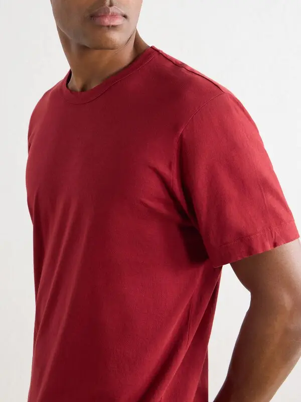 JAMES PERSE Cotton-jersey T-shirt - Red
