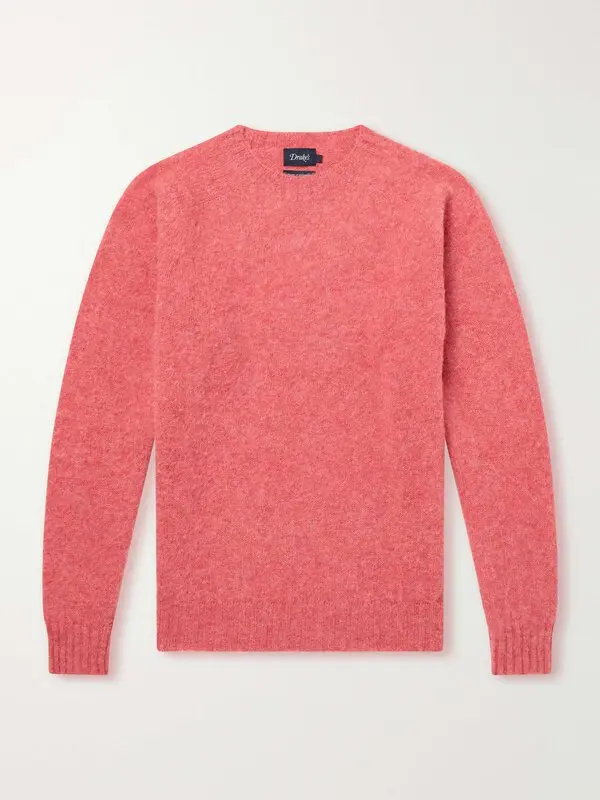 DRAKE'S Brushed Wool Sweater