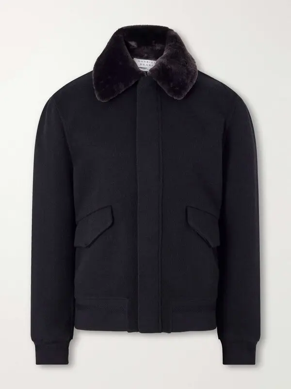 Gabriela Hearst James Shearling-trimmed Cashmere Bomber Jacket