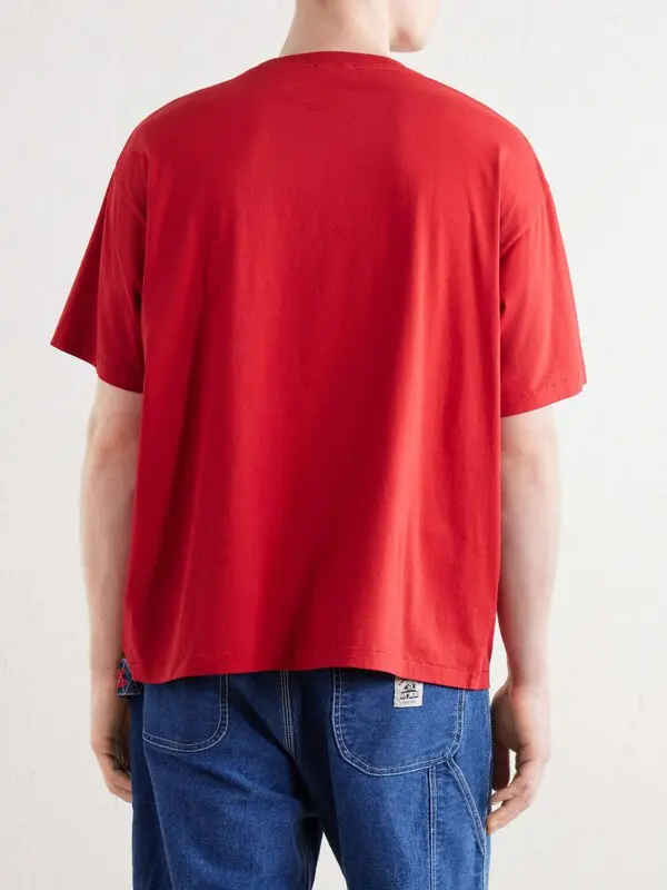 BODE Embroidered Cotton-jersey T-shirt