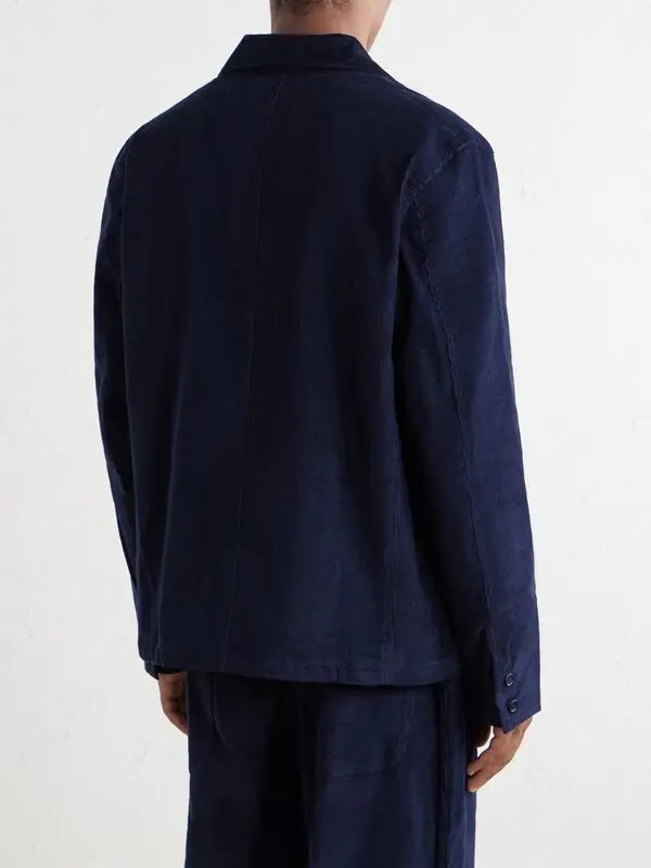 KARDO Somesh Cotton-corduroy Suit Jacket - Blue