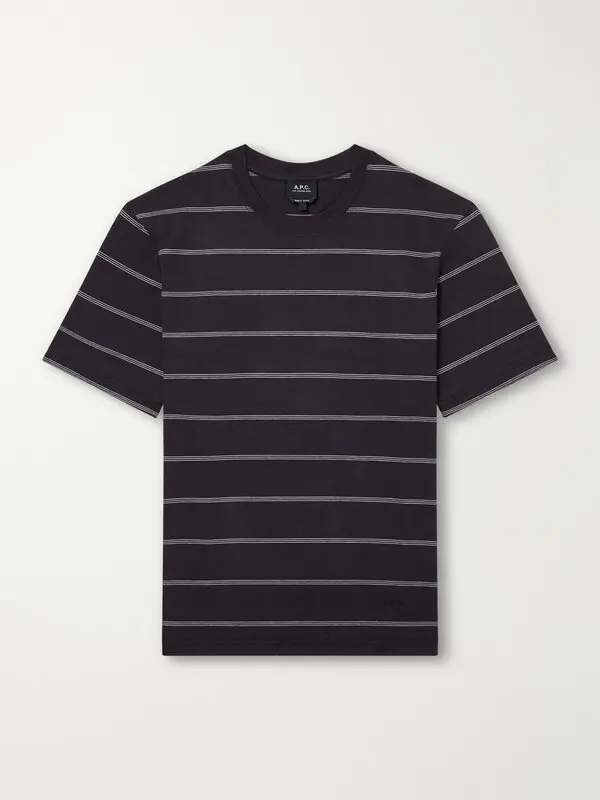 A.p.c. Ali Striped Cotton-jersey T-shirt