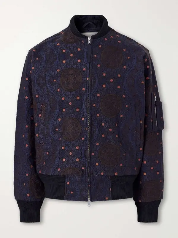 KARDO Max Embroidered Cotton Bomber Jacket