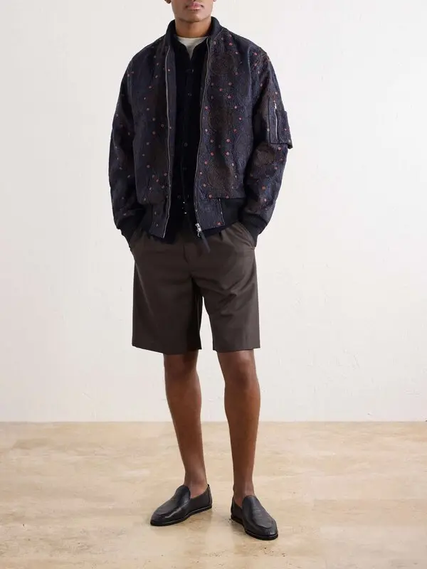 KARDO Max Embroidered Cotton Bomber Jacket