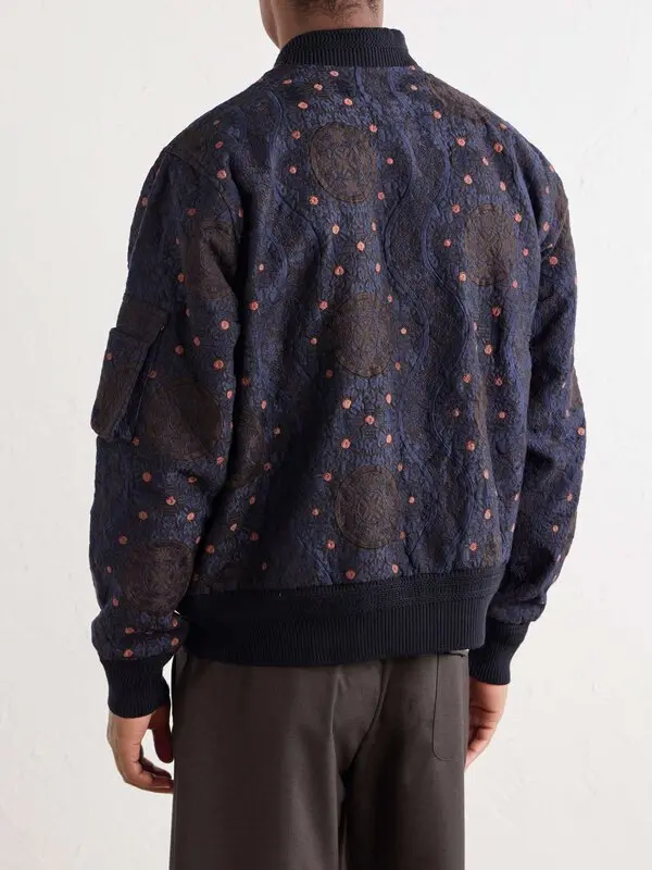 KARDO Max Embroidered Cotton Bomber Jacket