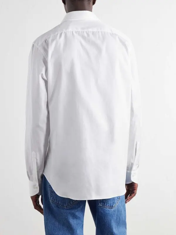 Canali Cotton-herringbone Shirt