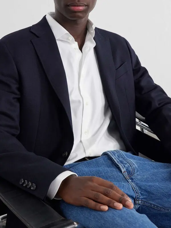 Canali Cotton-herringbone Shirt