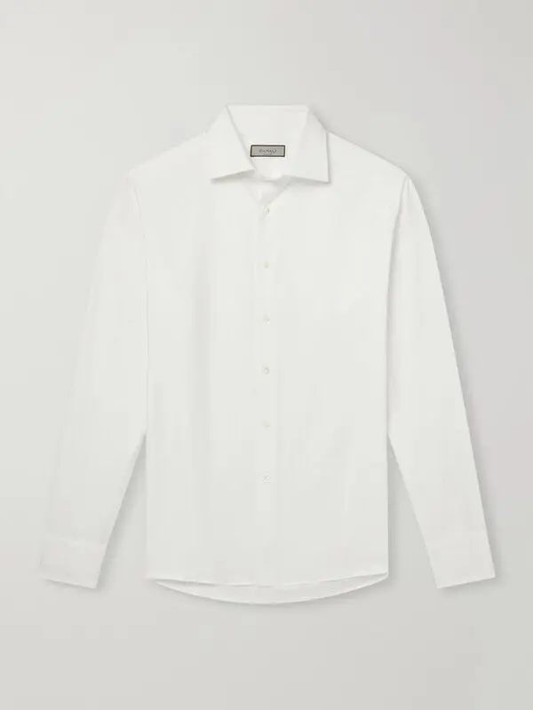 Canali Cotton-herringbone Shirt