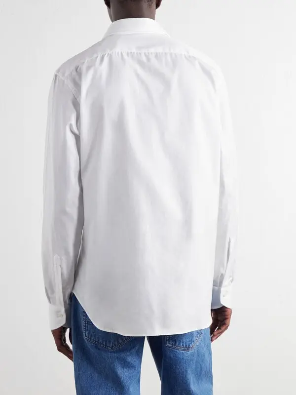 Canali Cotton-herringbone Shirt