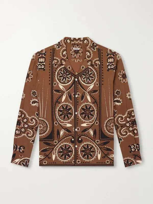BODE Bandana Printed Cotton Shirt