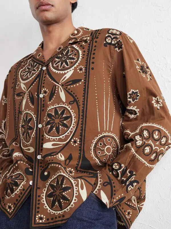 BODE Bandana Printed Cotton Shirt